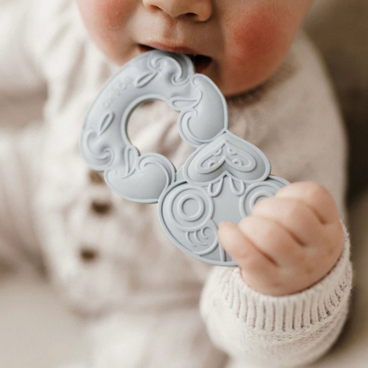 BO & KO Baby Tiki Teether - Duck Egg Blue – Babylove Ltd